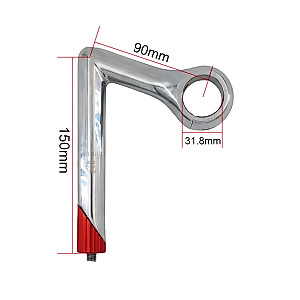 Bike Stem Quill Stem Aluminum Alloy CNC 31.8mm Suitable for Fixed Gear Bikes Vintage Style Bikes Retro Bikes Road Bikes MTB