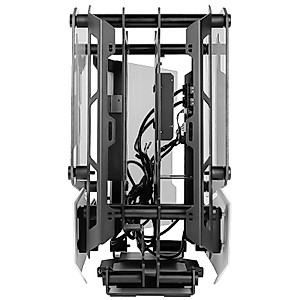 Antec Striker Aluminum and Steel ITX Computer Case, Front GPU Mount, Up to 4 x 120 mm Fan Support, USB 3.1 Type-C Ready and PCI-E Riser Included (Striker Mini)