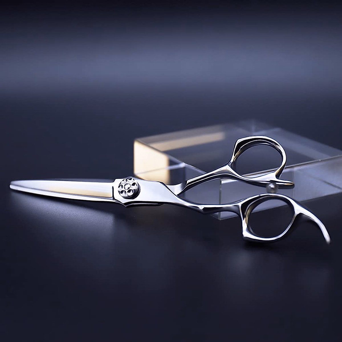 AOLANDUO 6 Inch Left-handed Hair Scissors-High End VG10 Steel Handmade Hair Cutting Shears-Razor Edge/Offset Design/Pro Ergonomic for Salon Stylists Beauticians and Barbers