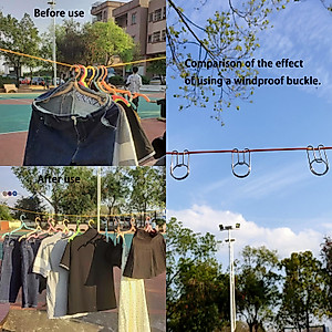 WaWacomp Portable Travel Clothesline is 32 Ft Retractable Clothesline for Indoor Clothes Lines and Outdoor Camping Clothesline with 10 Positioning Snaps, 10 Clothespins (1 Retractable)