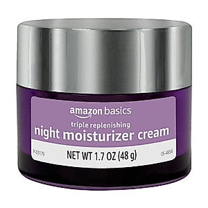 Amazon Basics Triple Replenishing Moisturizer, Night Cream, 1.7 Ounces, 1-Pack