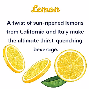 Crystal Geyser Lemon Sparkling Spring Water PET Plastic Bottles, BPA Free, No Artificial Ingredients or Sweeteners, 42.3 Fl Oz, 12 Pack
