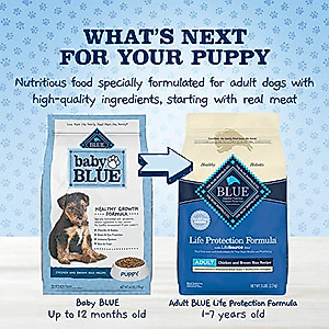Blue Buffalo Baby Blue Healthy Growth Formula Natural Puppy Dry Dog Food, Chicken and Brown Rice Recipe 4-lb