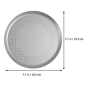 DOITOOL Pizza Baking Tray Pie Pan Pizza Pan Pizza Dish for Oven Aluminum Alloy Round Oven Pizza Tray Pizza Pan Baking Tray Bakeware for Home Restaurant Kitchen 6inch Griddle Pan