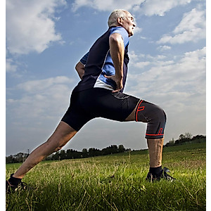 Arthritis Hope Knee Compression Sleeve - Knee Brace for Arthritis and Joint Pain Relief, Improve Circulation, give Support and Comfort, Plus Sizes for Overweight to Obese Thighs and Legs (Black, 7XL)