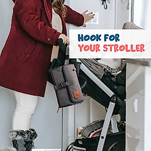 Portable Diaper Changing Pad for Diaper Bag, Waterproof Baby Changing Pad, Portable Changing Pad for Baby with Smart Wipes Pocket - Lightweight Travel Changing Pad On The Go - Baby Pad - Baby Gift