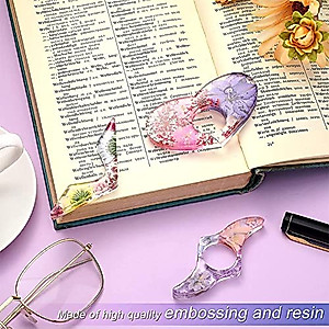 Acrylic Thumb Book Support Book Page Holder Convenient Thumb Office Holder Bookmark Book X5x8 School Supplies