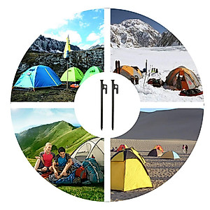 16PCS Tent Stakes Heavy Duty 12'' Matel Tent Pegs for Camping