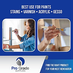 Pro Grade - Chip Paint Brushes - 96 Ea 1/2 Inch Chip Paint Brush Light Brown