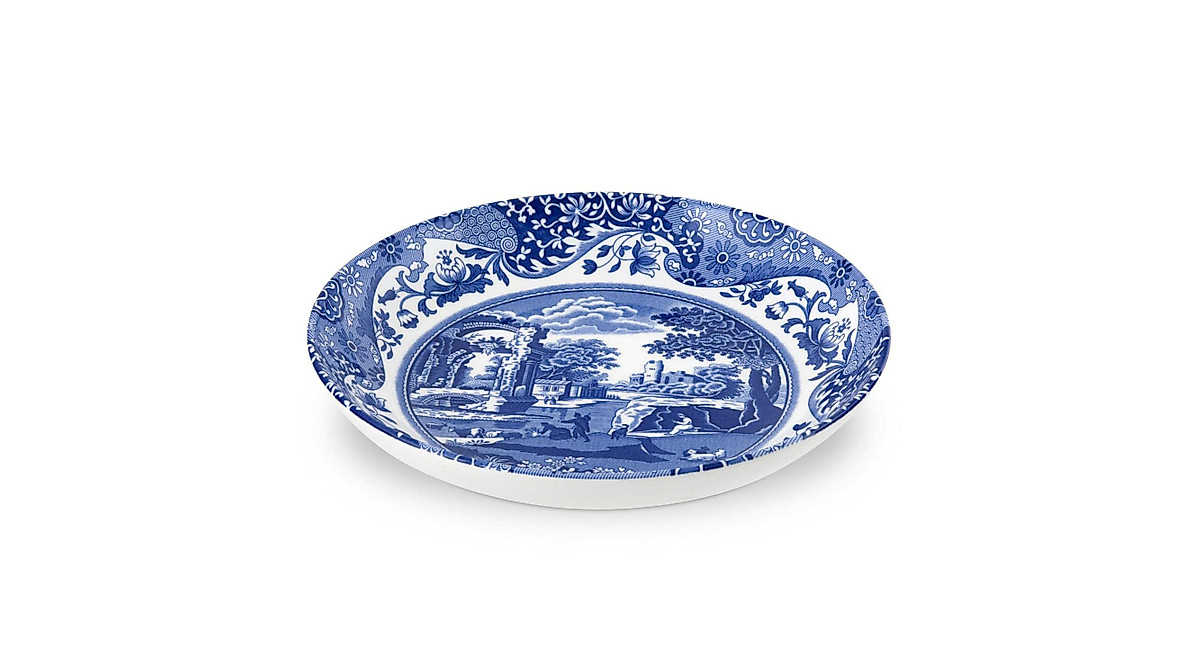 Spode Blue Italian Pasta Bowls Set of 4 - 9-Inch