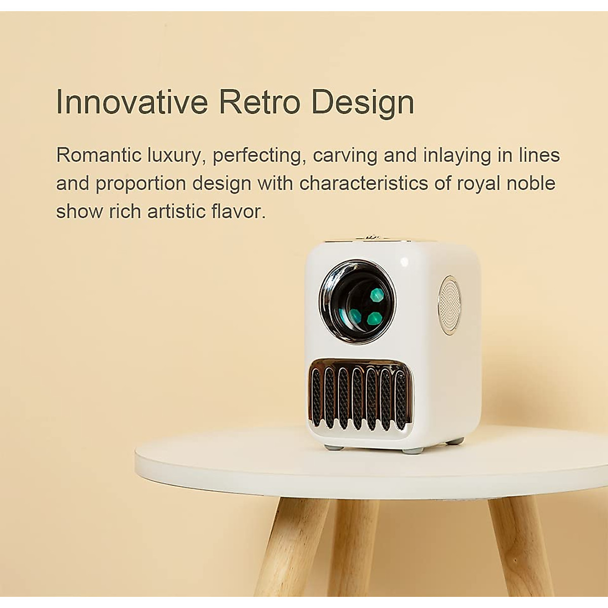 FCHJJ Global Version Wanbo T2R MAX Projector 1080P Mini LED Portable WiFi 7000Lux Full HD 4K Android 9.0 1GB RAM 16GB ROM1920*1080P Keystone Correction for Home