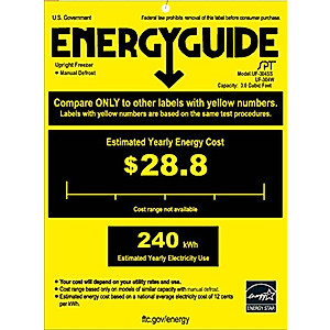 SPT UF-304SS: 3.0 cu.ft. Upright Freezer in Stainless Steel - ENERGY STAR