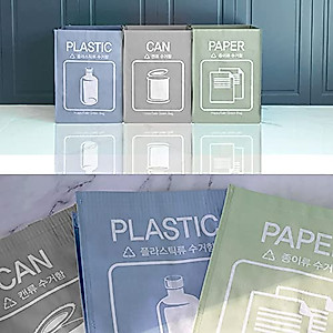 Happy Sale Recycle Bag Separate Recycle Bin Waterproof Waste Baskets Compartment Container