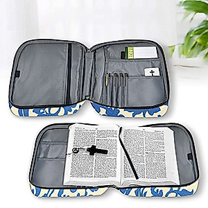 QTKJ Bible Covers for Women, Carrying Book Cover Case with Handle and Zippered Pocket Bible Cover for Mom Ladies Teens Girls (012)