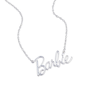 Barbie Script Logo Necklace