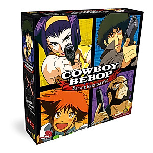 Japanime Games Cowboy Bebop: Space Serenade | from The Creator of Harmonies | Cooperate to Take Down Vicious | 1-4 Players | Ages 14+ | 30-90 Min Play Time