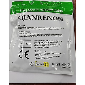 QIANRENON 5 Pin MIDI Music Editing Cable 1 in 1 Out MIDI to USB Adapter Cable for Piano Keyboard to PC/Mac/Laptop Silver 2m