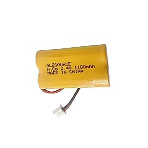 GLESOURCE (4 Pack) 2.4V 1100mAh BP2-A Dual-LITE Ni-CD Battery Pack Compatible for Exit Sign Emergency Light, CSXWREB3 HUBBEL Battery, BP2A BP2-0A 0BP2-0A