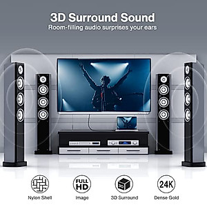 IVANKY 4K DisplayPort to HDMI Cable, Uni-Directional 4K@30Hz DP to HDMI Cable, Display Port to HDMI with Gold-Plated Braided, Display to HDMI for HDTV, Monitor, AMD, NVIDIA, Lenovo, HP, etc - 6.6ft