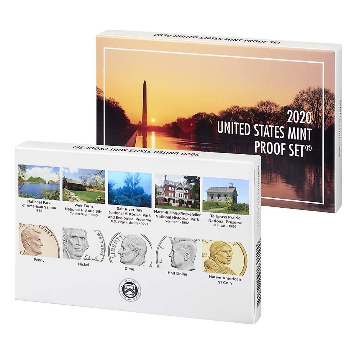 2020 S 10 Coin Clad Proof Set in OGP with CoA Proof