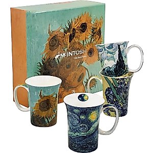 McIntosh Trading Van Gogh Set of 4 Mugs