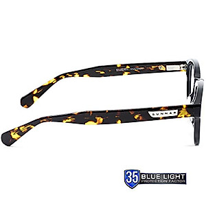 Computer Glasses | Blue Light Blocking Glasses | Emery Onyx/Jasper by GUNNAR | Patented 35% Blue Light Protection, 100% UV Light, Anti-Reflective, Protect & Reduce Eye Strain & Dryness