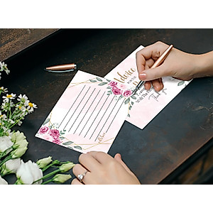 Toctose Advice for New Parents, Parenting Advice Card, Baby Shower Party, Tips for the Parents To Be，Includes a 5x7 Standing Sign and 25 4x6 Advice Cards(JYC030)