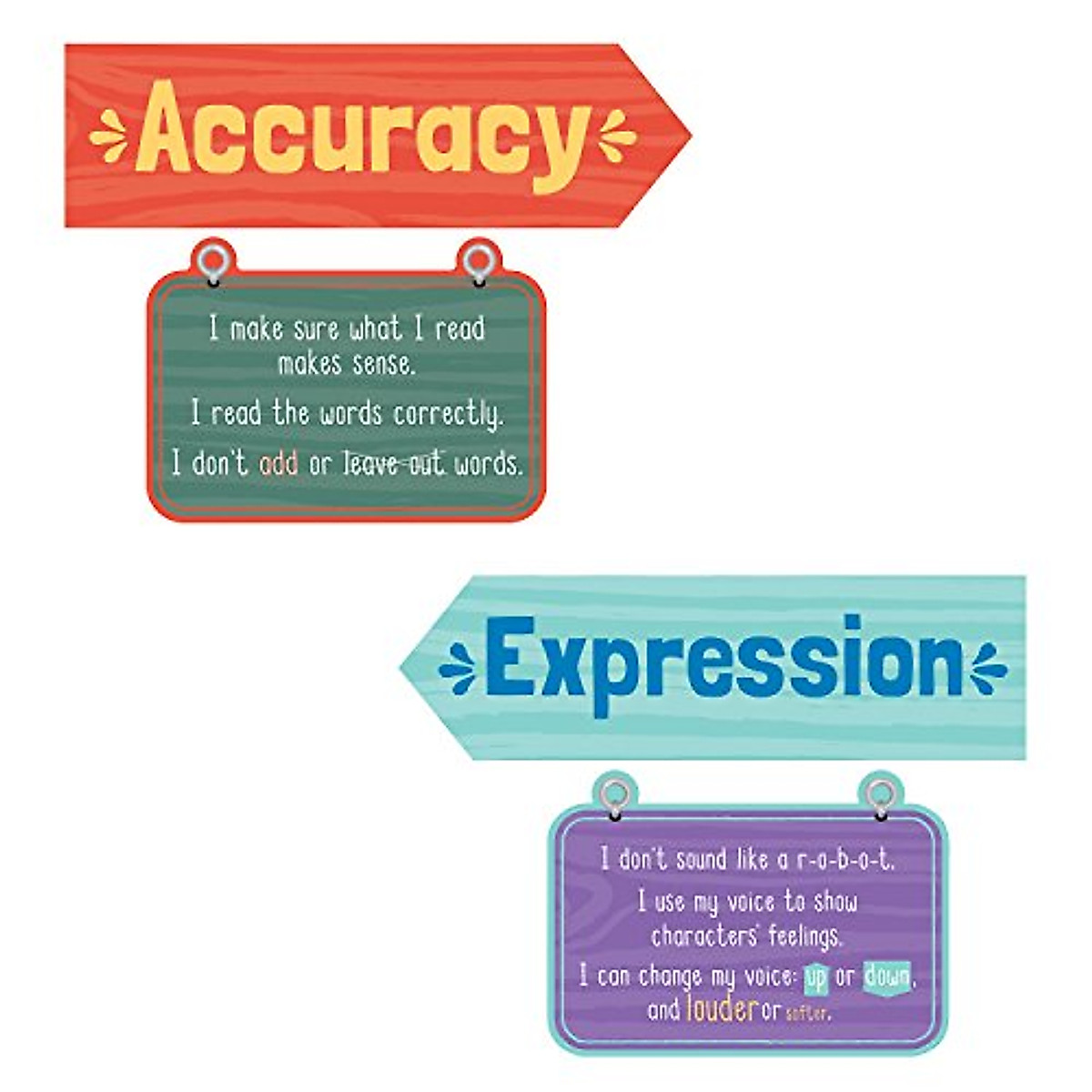 Carson Dellosa Signs of a Fluent Reader Mini Bulletin Board Set (110384)