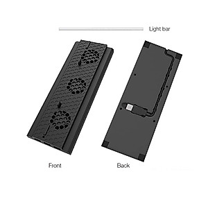 OSTENT 3 Cooling Fans Cooler 3 USB Ports Vertical Stand for Xbox One X Console