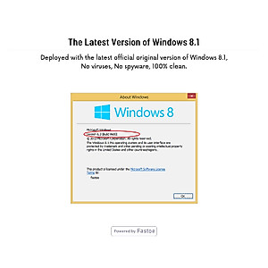 Fastoe Bootable USB Flash Drive for Windows 8.1, Bootable USB Install & Upgrade for Windows 8.1 Pro 32/64 Bit