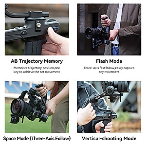 FeiyuTech SCORP-C Camera Gimbal Stabilizer, Max 5.5lbs Payload, 3-Axis Handheld Gimble Stabilizer for DSLR and Mirrorless Camera, Fits for Sony, Lumix, Nikon, Canon, Fujifilm, Cable Control