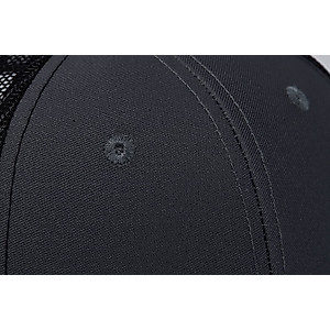 112 Trucker Cap Custom Personalized Embroider Logo/Text Dad Baseball Hats for Men & Women Strap Closure for Grandpa Gifts Daryk-Grey-Black