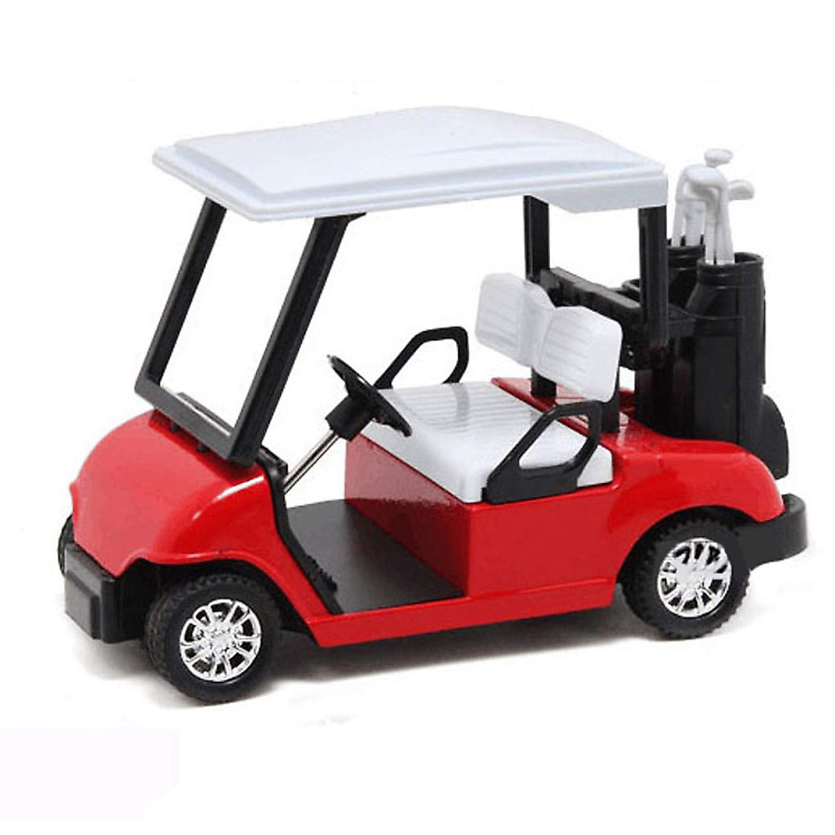 1/20 Scale Alloy Golf Cart Vehicle Model, Diecast Pull Back Car Model Kids Collectible Toy