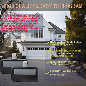 891LM 81LM 950ESTD for liftmaster Garage Door Opener Remote, Only for Yellow/Green Learn Button, Compatible with liftmaster/Chamberlain/Sears Craftsman Garage Opener with Yellow/Green Learn Button