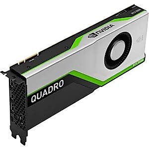 HP NVIDIA Quadro RTX 5000 PCIe 3.0 X16 Graphics Card, 16GB GDDR6, Silver