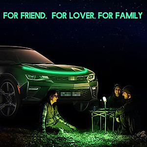 Chemini Led Hood Light for Truck Flexible Car Hood Light 60 Inch Green Daytime Running Light 12V Flexible Headlight Waterproof Hood Led Light Strip for Truck, Vans, SUVs-1Pack