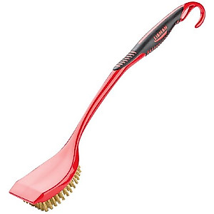 Libman 568 Long Handle BBQ Brush with Built-In Scraper