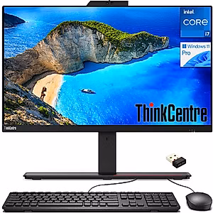 Lenovo High Performance ThinkCentre M90a All-in-One Desktop, 23.8" FHD IPS Desktop, Intel Core i7-10700 Up to 4.8GHz, 16GB RAM, 512GB SSD, Windows 11 Pro, with Wireless USB WiFi