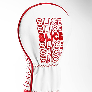 Pins & Aces Slice Driver Head Cover - Premium, Hand-Made Leather Driver Headcover - Funny, Tour Quality Golf Club Cover - Style and Customize Your Golf Bag