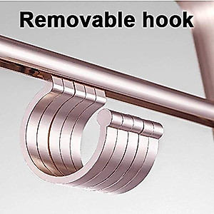 Towel Racks Towel Rack Towel Rail Bath Towel Shelf Bathroom Towel Rack Shelf with Multi Towel Bar, Double Wall-Mounted Towel Holder Rails with Hooks-Pink/60cm Bathroom Decor Towel Rack-Pink-40cm(40cm)