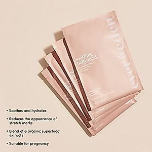 Evereden Soothing Belly Mask - 1 Belly Mask for Pregnant Women 2nd & 3rd Trimester - Hydrating, Nourishing, & Soothing Pregnancy Skin Care Belly Masks - Clean & Vegan Pregnancy & Maternity Products