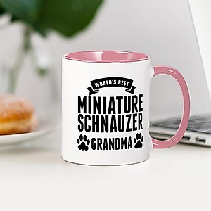 CafePress Worlds Best Miniature Schnauzer Grandma Mugs Ceramic Coffee Mug, Tea Cup 11 oz
