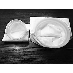 4" Pre Sump Filter Sock Holder(Mount) and Free Filter Socks 200 Micron,4 Inch Ring by 14 Inch Long -Aquarium Felt Filter Bags for Aquarium Reef Tank Micron Bag