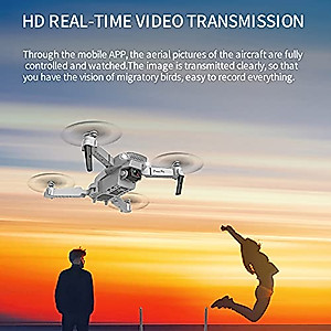 Remote Control Drones with Camera for Adults 4K & 1080P, Flying Toys with 3-level Flight Speed 4 Channel Fpv Mini Drones with Camera Rc Plane Helicopters Cool Stuff Gifts for Men (White)