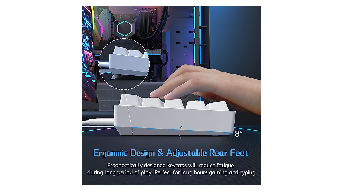 DIERYA 60% Mechanical Keyboard - Compact Gaming Gear