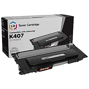 LD Compatible Toner Cartridge Replacement for Samsung K407 CLT-K407S (Black)