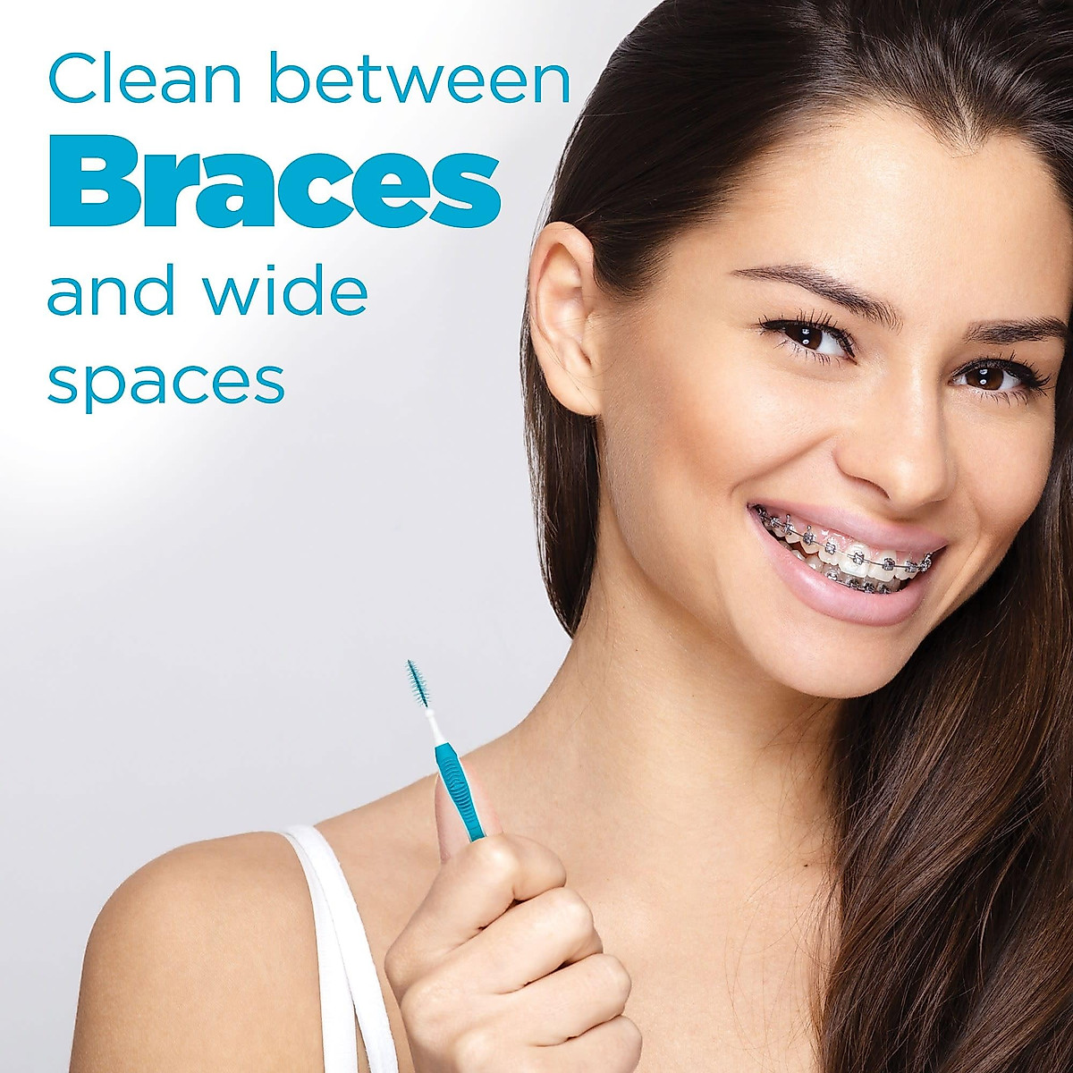 GUM Proxabrush Go-Betweens - Wide - Interdental Brushes - Soft Bristled Dental Picks for Plaque Removal &amp; Gum Health - Safe for Braces &amp; Dental Devices, 10ct