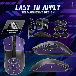 TALONGAMES Mouse Anti Slip Grip Tape Compatible with Razer DeathAdder V2 / DeathAdder V2 Pro Gaming Mouse, Palm Sweat Absorption, Thin 0.5mm, Cut to Fit, Easy to Apply, Mouse Skin