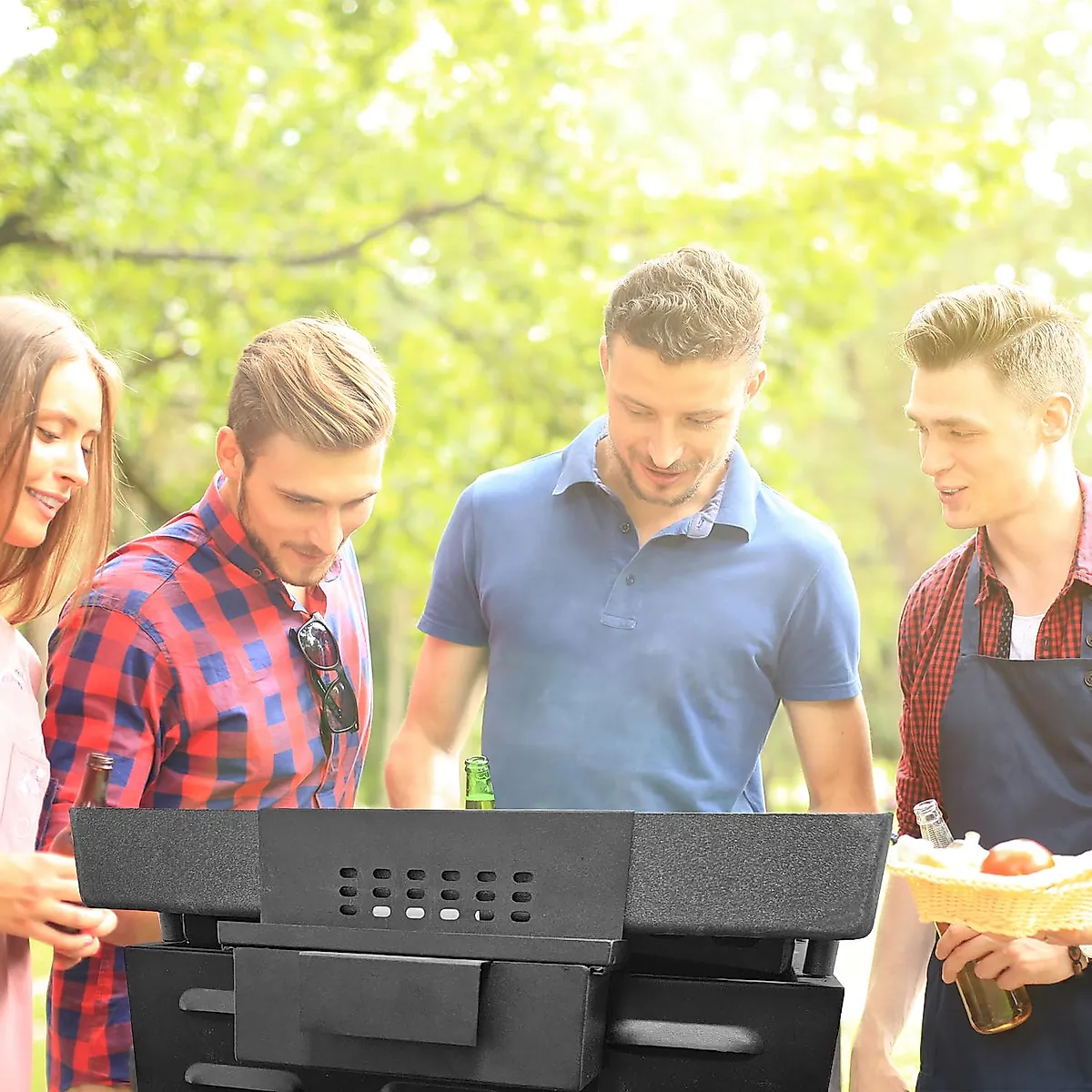 Rear Grease Catcher for Blackstone Griddle 36''/28''/22''/17'', Innovative Pull-out Grease Gate Large Capacity Drip Pans Grease Trap Upgrade Integrated Drainage Funnel Cup for Blackstone Accessories