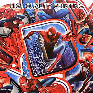 Cartoon Happy Birthday Banner Kawaii Birthday Party Decorations for Girls Boys Kids Teens Colorful Birthday Banners Cute Superhero Theme Happy Birthday Party Supplies